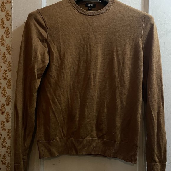 Uniqlo | Sweaters | Camel Merino Wool Uniqlo Sweater | Poshmark